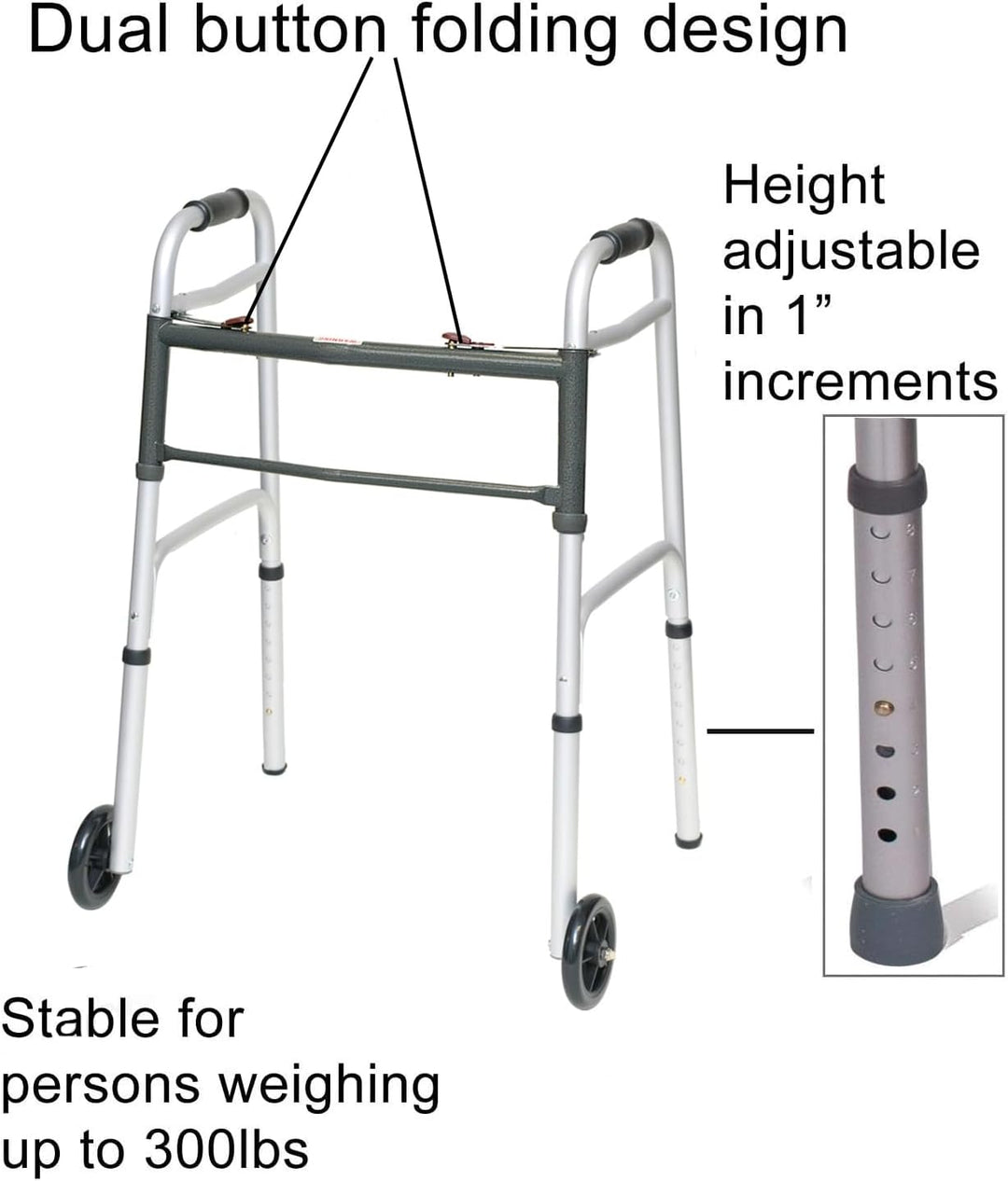 Walker with 5" Wheels – Allman Products